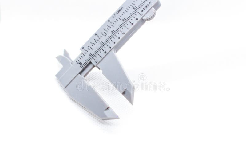 Caliper Isolated on White Background Stock Image - Image of meter ...