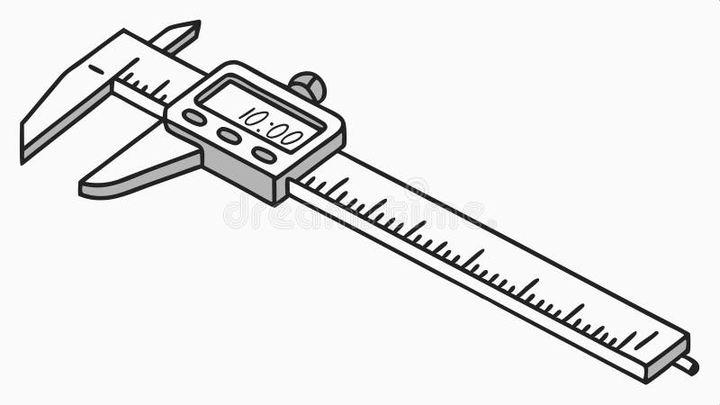 Caliper Measuring Tool, Precision and Engineering Equipment Vector ...