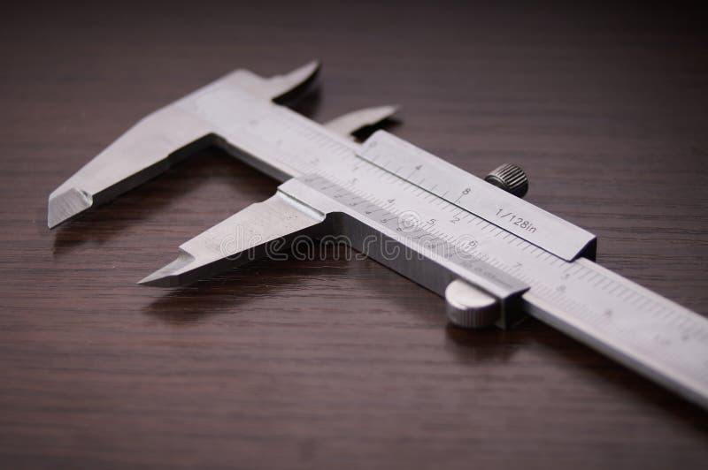 Caliper on the table stock image. Image of master, carpenter - 92209265