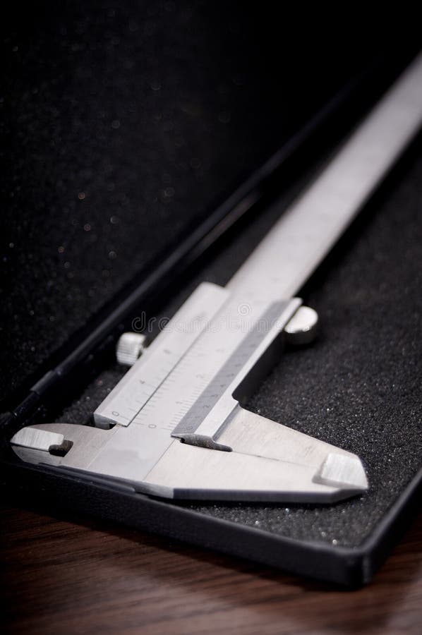 Caliper on the table stock image. Image of screwdriver - 92209245