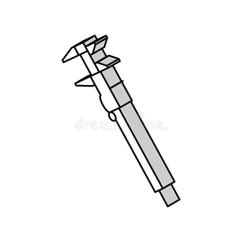 Caliper Tool Work Isometric Icon Vector Illustration Stock Vector ...
