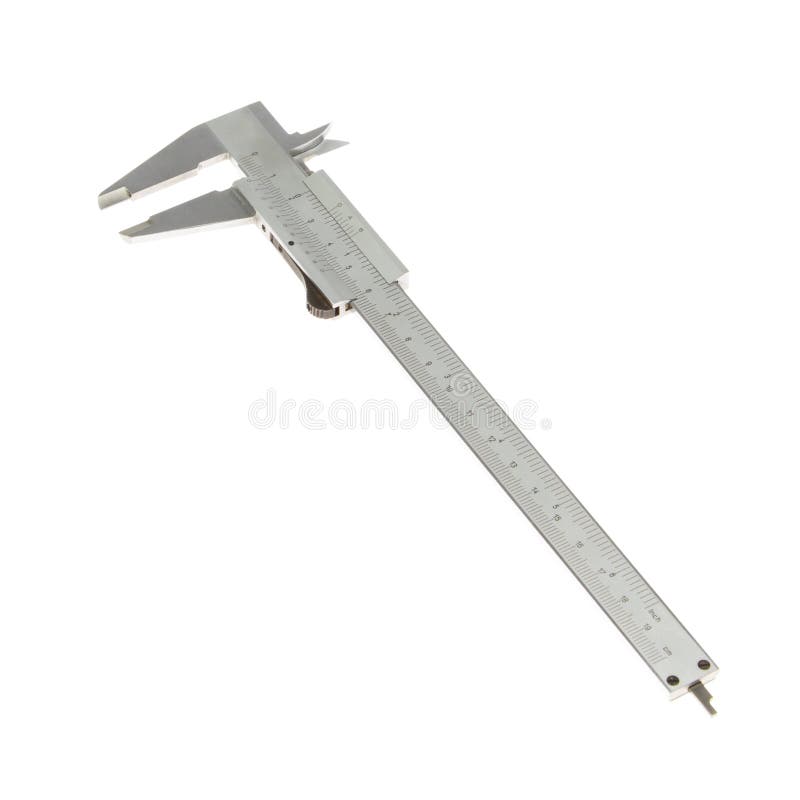 Caliper on white stock image. Image of metallic, caliper - 37828533