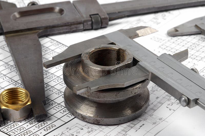 Calipers stock image. Image of gear, circle, closeup - 37811257