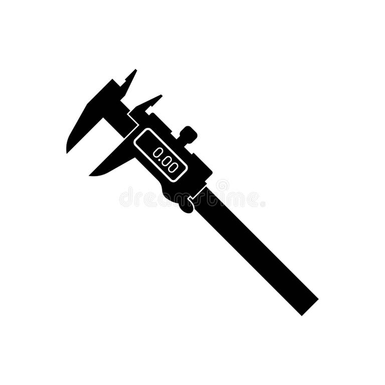 Calipers Measure Icon Vector Template Illustration Design Stock Vector ...