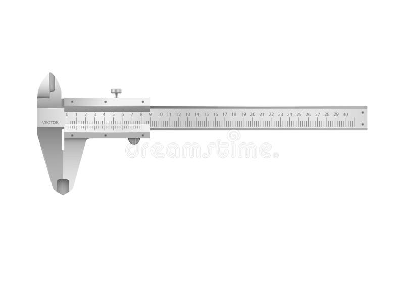 Calipers Vector.Measuring Tool Made of Steel.Technological Concept ...