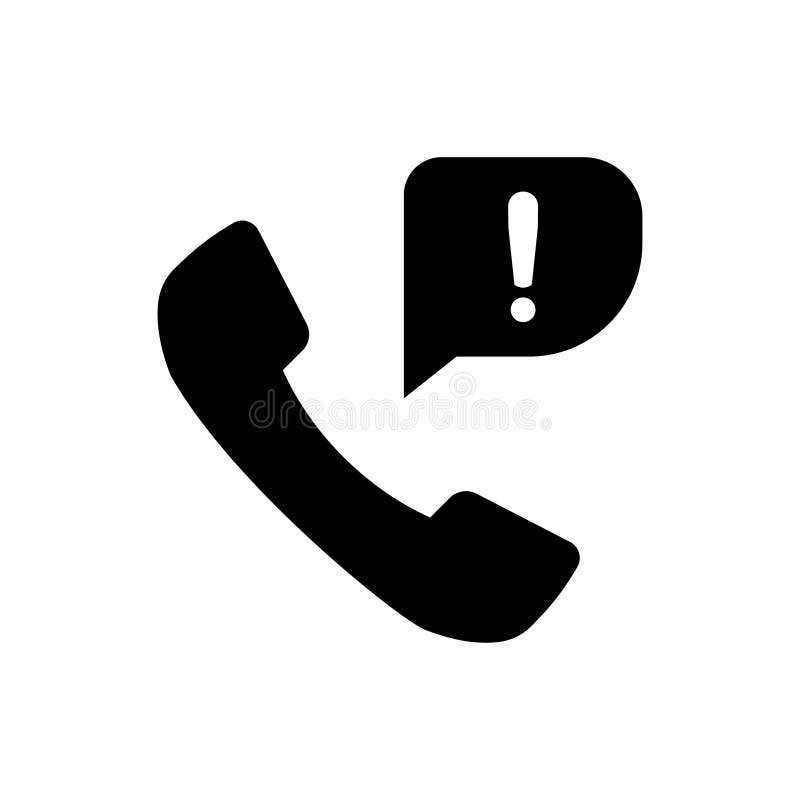 Call Alert Icon stock vector. Illustration of icon, illustrations ...