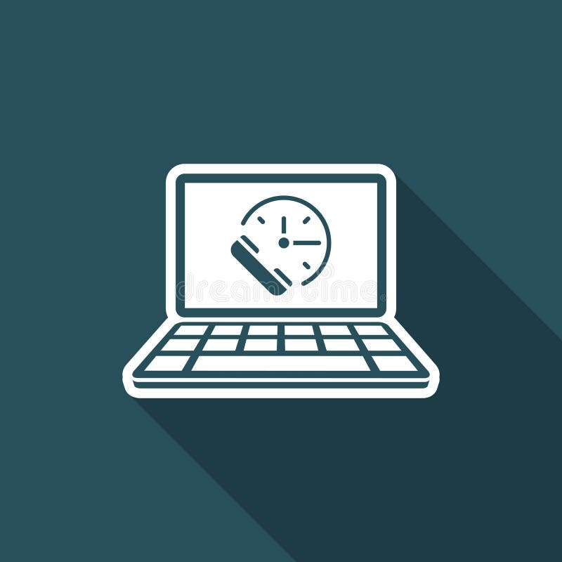 Call for Appointment - Online Services - Vector Flat Icon Stock Vector ...