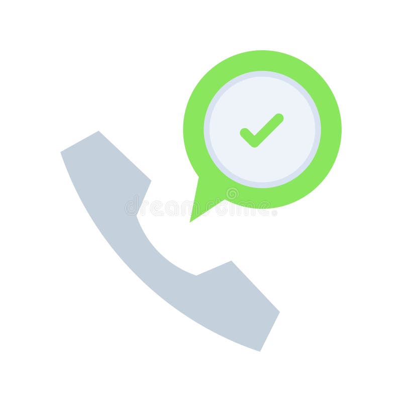 Call Approved Icon Image. stock vector. Illustration of icon - 284218546