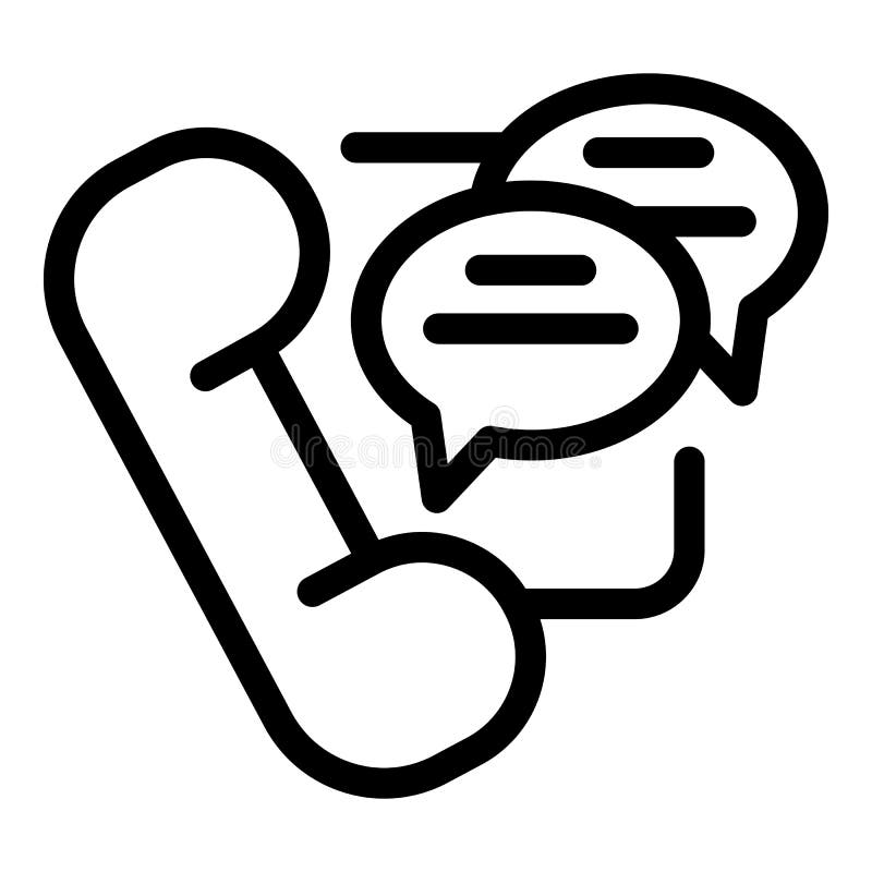 Call Babysitter Icon Outline Vector. Baby Education Stock Vector ...