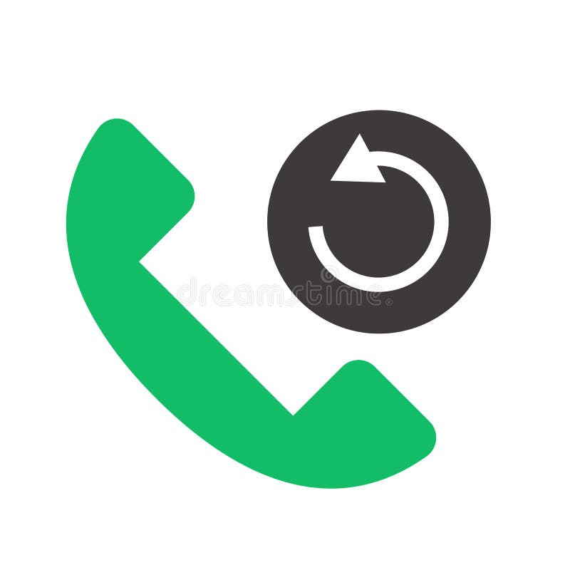 Phone Call Back Icon. Return Symbol. Vector. Stock Vector ...