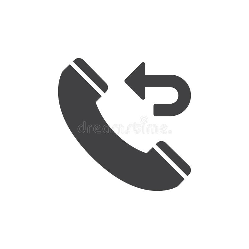 Call Back Icon Vector, Filled Flat Sign, Solid Pictogram Isolated on ...
