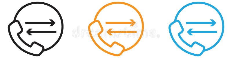Call Back Icon Vector Logo Set Collection for Web App Ui Stock ...