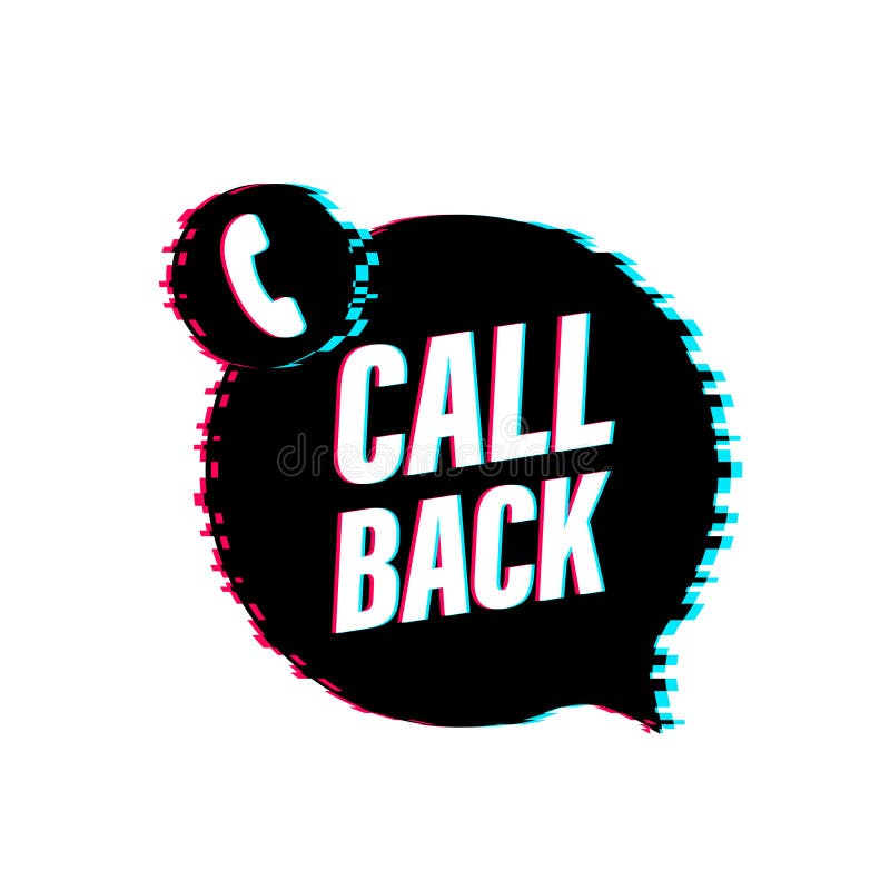 Call Back. Information Technology. Telephone Glitch Icon. Customer ...
