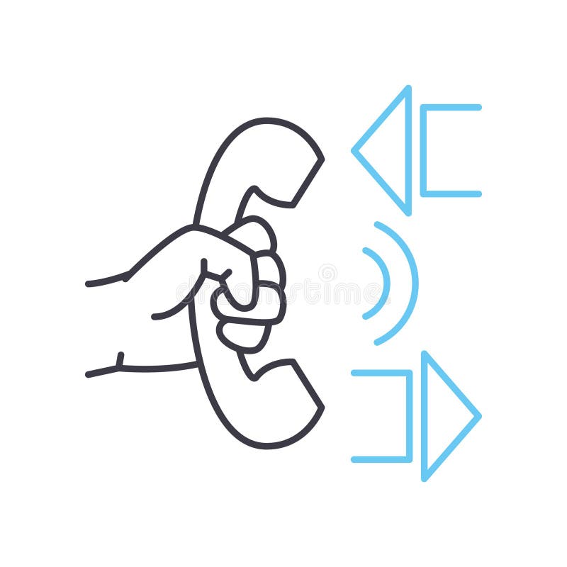Call Back Line Icon, Outline Symbol, Vector Illustration, Concept Sign ...