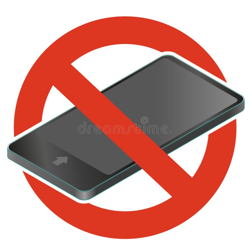Call Barring. Prohibition of Mobile Phone. Vector Strict Ban on Using ...