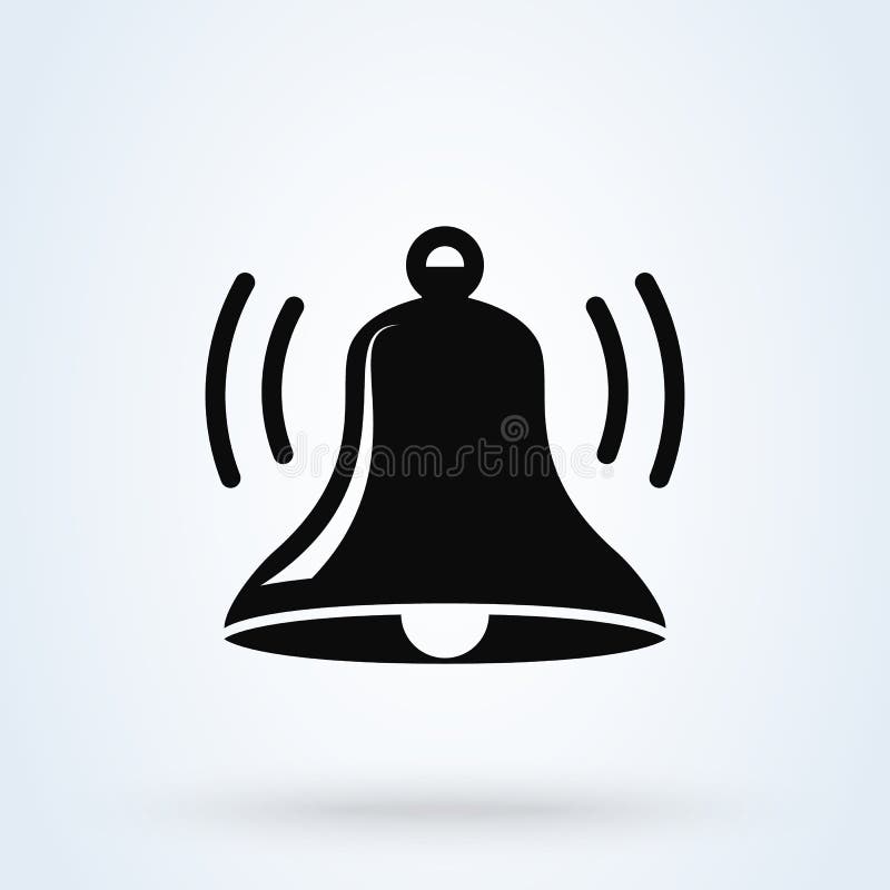 Call Bell On A Wooden Desk Illustration. Editable Clip Art. Stock ...