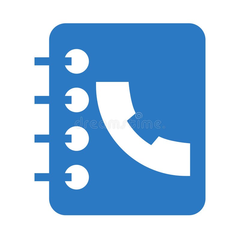 Call Book Glyphs Double Color Icon Stock Illustration - Illustration of ...