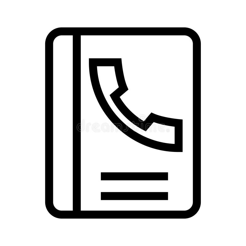 Call Book line icon stock illustration. Illustration of elements ...
