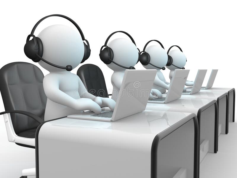 Call center stock illustration. Illustration of people - 23395260
