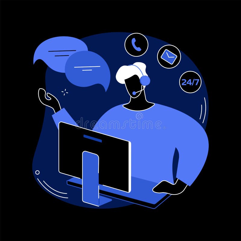 Call Center Abstract Concept Vector Illustration. Stock Vector ...