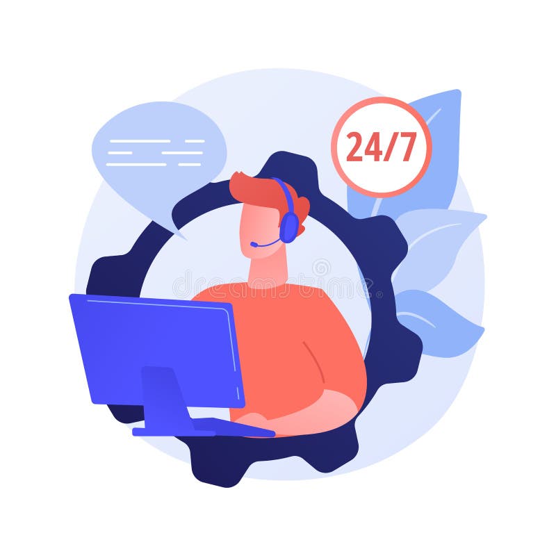 Call Center Abstract Concept Vector Illustration Stock Vector ...