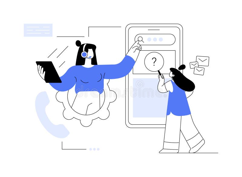 Call Center Abstract Concept Vector Illustration. Stock Vector ...