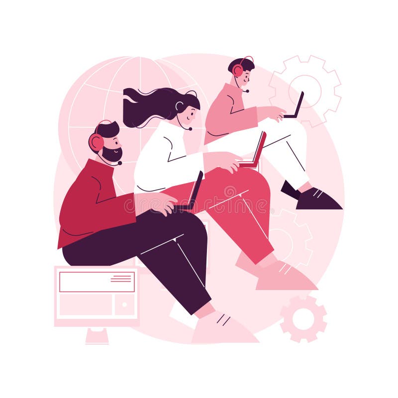 Call Center Abstract Concept Vector Illustration. Stock Vector ...