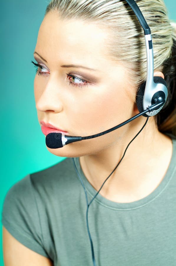 Call Center Agent stock photo. Image of beautiful, agent - 590232