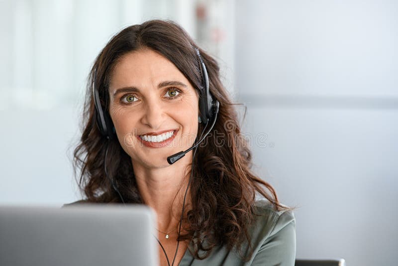 Happy Call Center Operators Stock Image - Image of help, business: 24137273