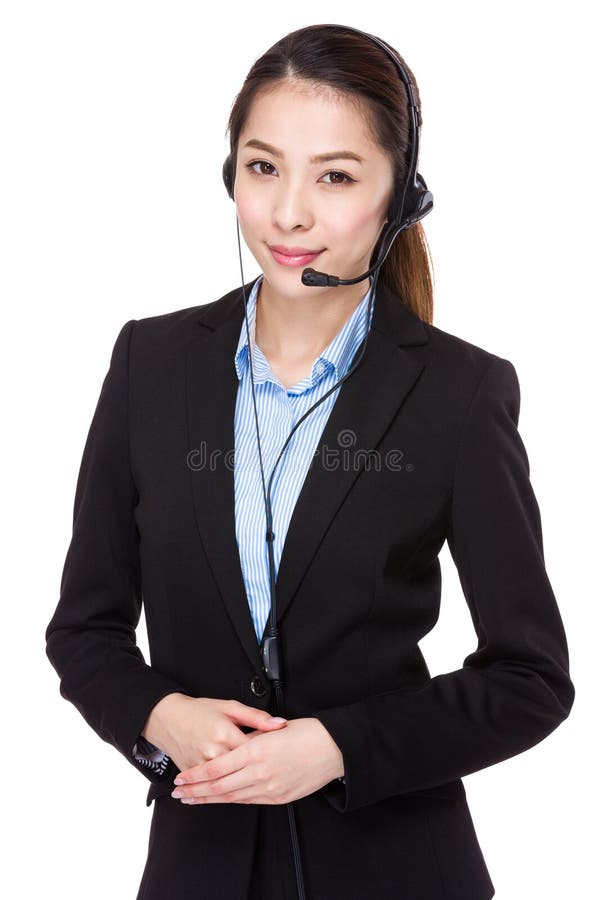 Call center woman stock image. Image of beautiful, consultant - 34264703