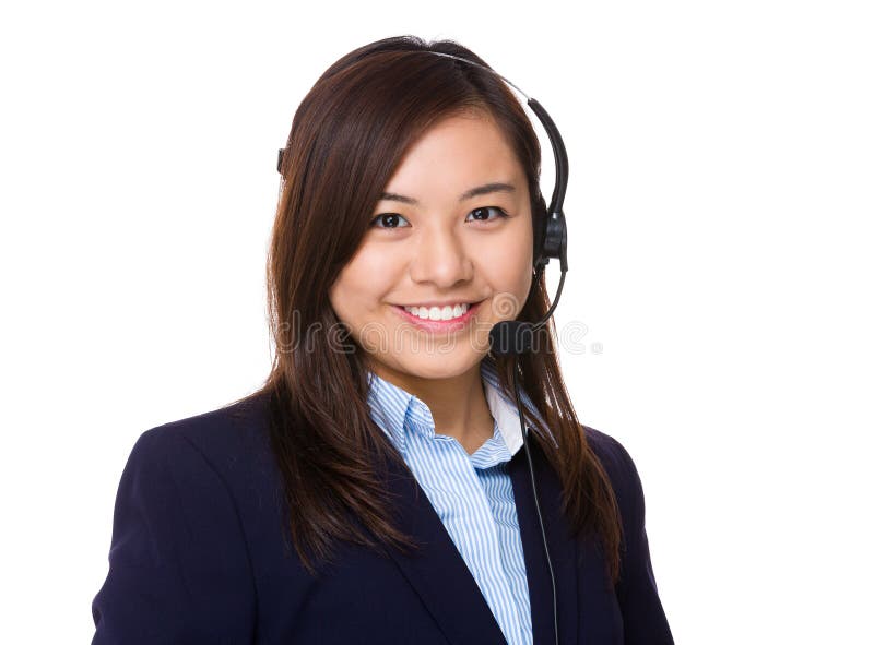 Call center agent stock image. Image of phone, girl, officer - 55300819