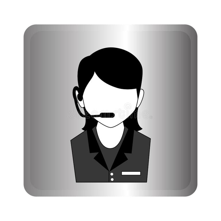 Call Center Agent Service Icon Stock Vector - Illustration of sales ...