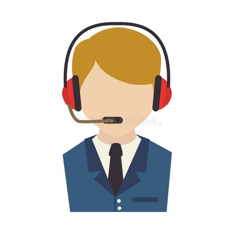 Call Center Agent Service Icon Stock Vector - Illustration of helpline ...