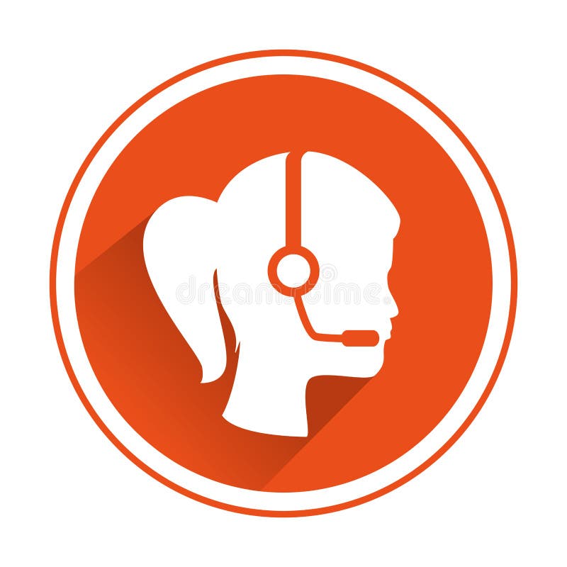 Call Center Agent Service Icon Stock Vector - Illustration of icon ...