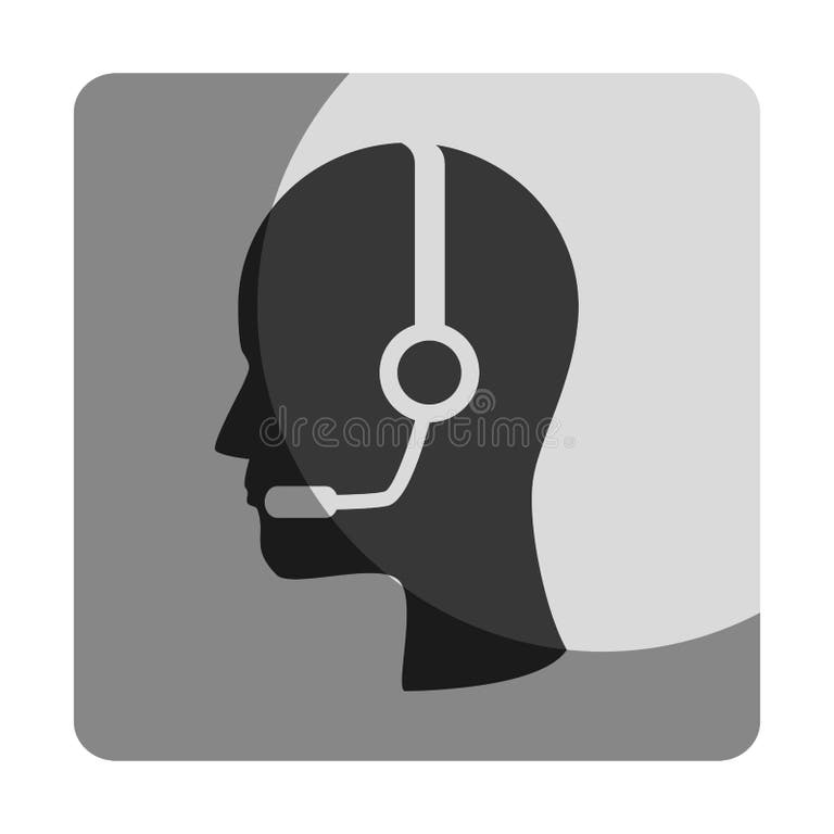 Call Center Agent Service Icon Stock Vector - Illustration of agent ...