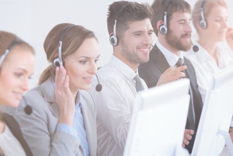 Call center team stock photo. Image of operator, work - 60157602