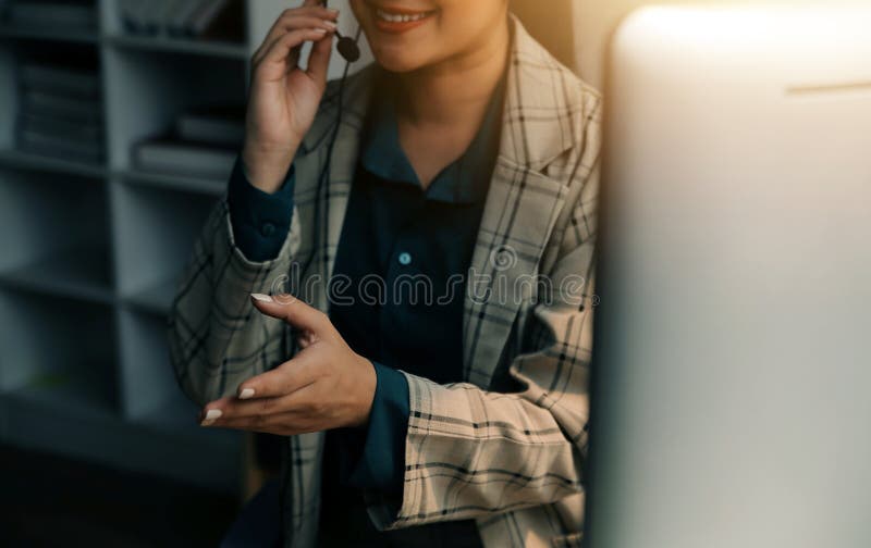 Call Center, Computer and Business with Woman in Office for Customer ...