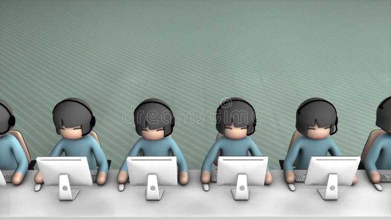 Call Center, Animated Typography Stock Footage - Video of design ...