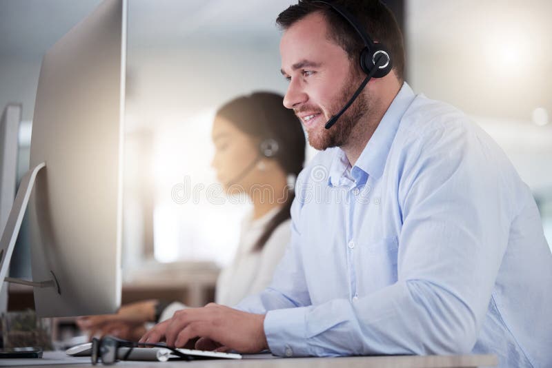 Call Center, Customer Service and Cheering with a Woman Consultant in ...