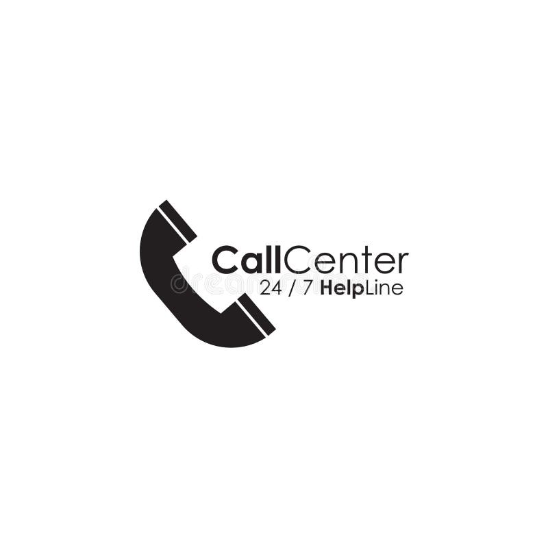 Call Center Customer Care Line Icon Logo Design Template Stock Vector ...