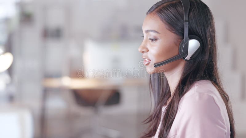Call Center or Customer Support Agent Talking To a Client Using ...
