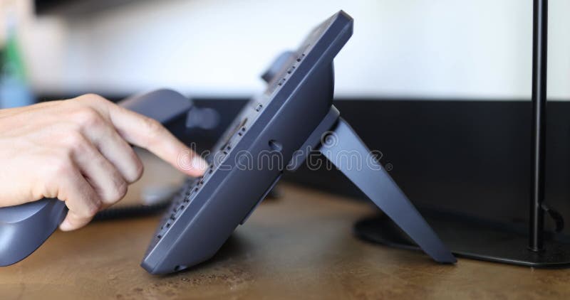 Call Center and Customer Support. Operator Hand Trying To Answer ...