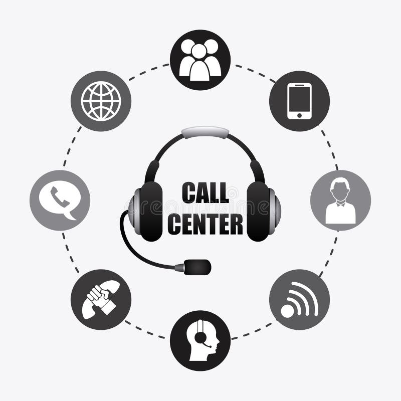 Call center stock illustration. Illustration of phone - 50135473