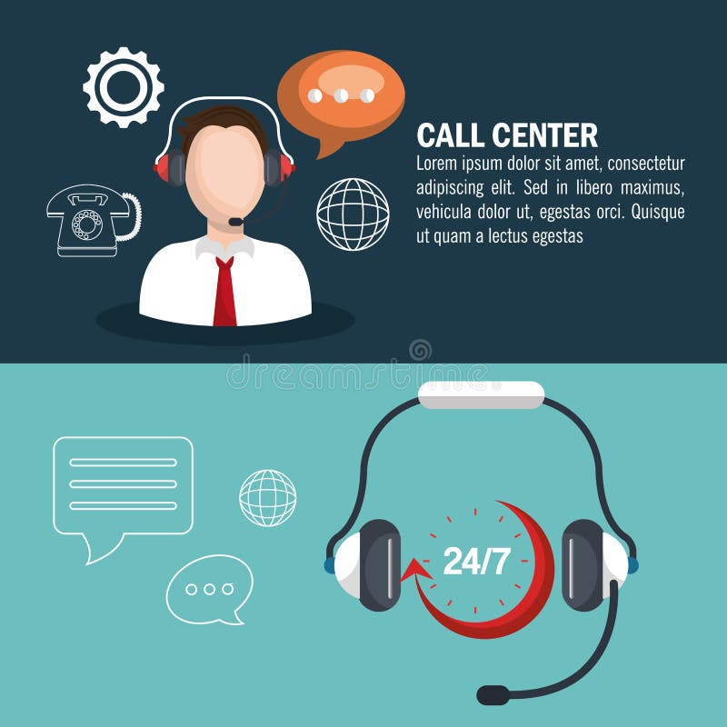 Call center design stock illustration. Illustration of centre - 69213286