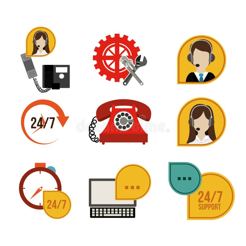 Call center design stock vector. Illustration of mobile - 39332572