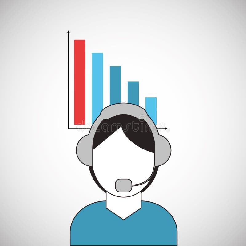 Call Center Design. Telemarketing Icon. Support Concept Stock Vector ...