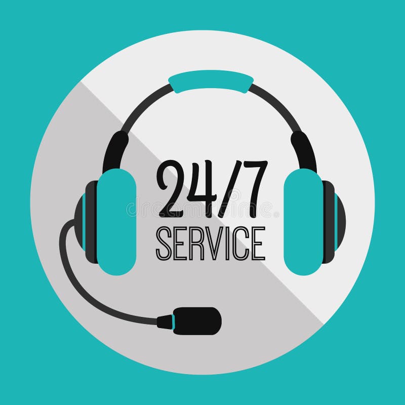 Call Center and Technical Support Stock Vector - Illustration of mobile ...