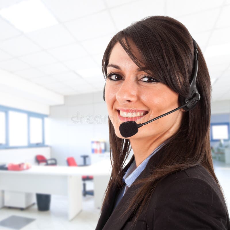Call center employee stock image. Image of call, operator - 20053139