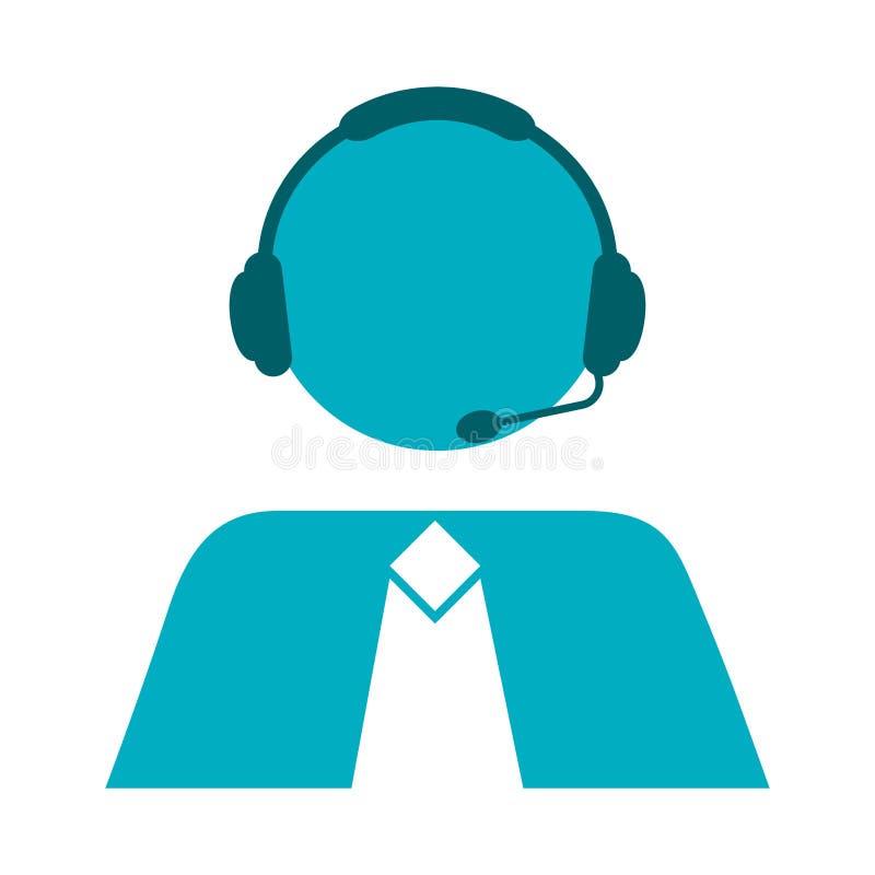 Call Center Employee Isolated Icon Design Stock Illustration ...