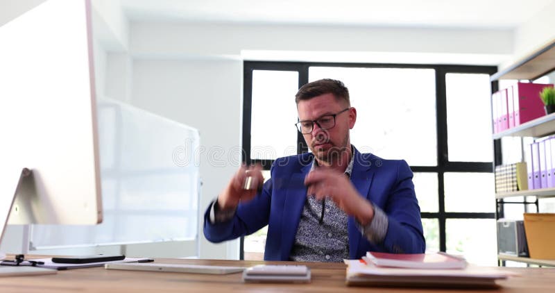 Call Center Employee Working in Office Tired Sleeping Stock Footage ... Call Center Employee Working in Office Tired Sleeping Stock Footage ...